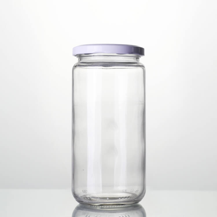 TW Lug Cap 8oz Tall Cylinder Fruit Jam Glass Jar