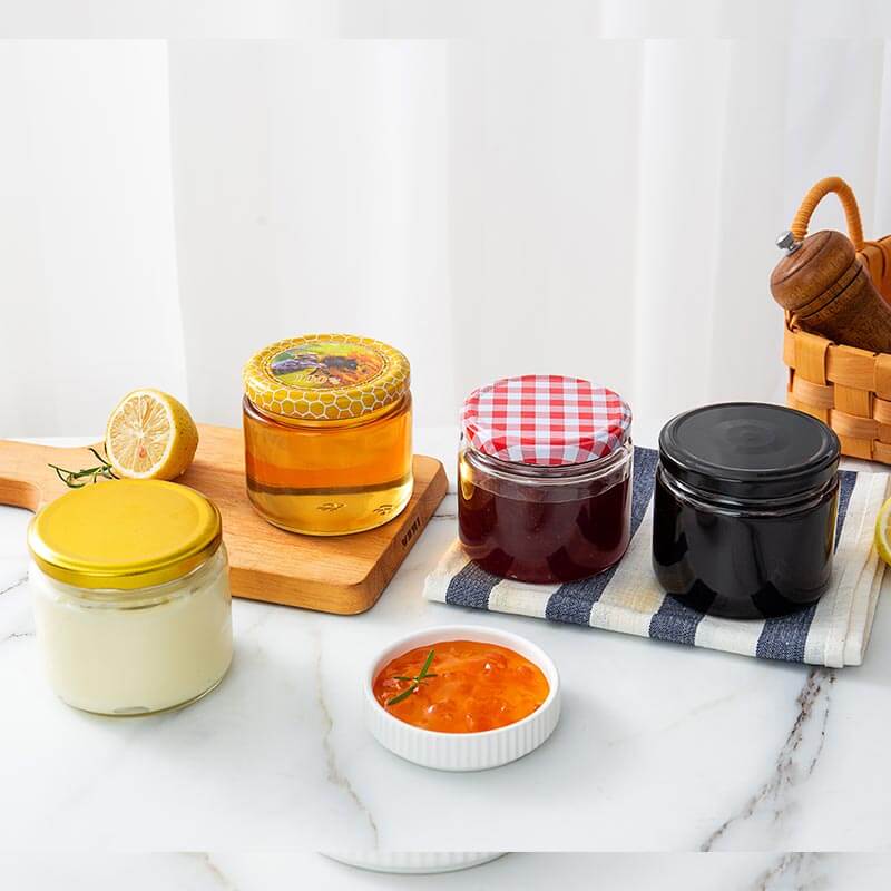 11.5 OZ Lug Cap Glass Salsa Jar for Jam Storing