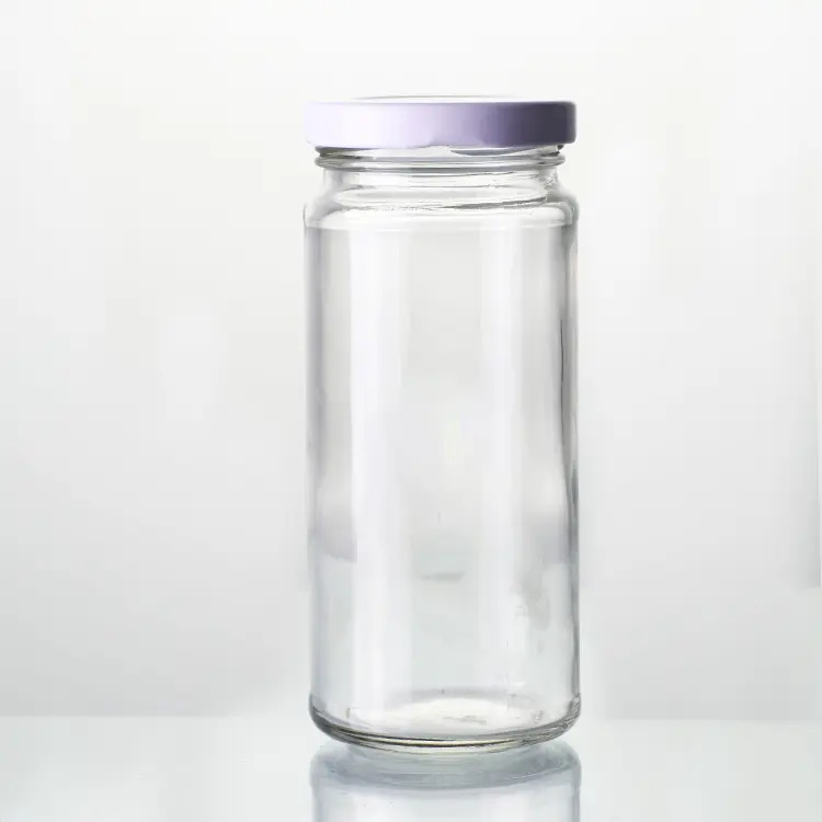 250ml glass tall cylinder jar