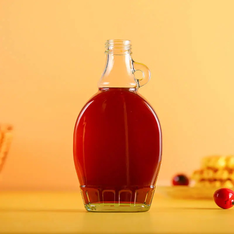 250ml Screw Cap Syrup Bottle Glass Container