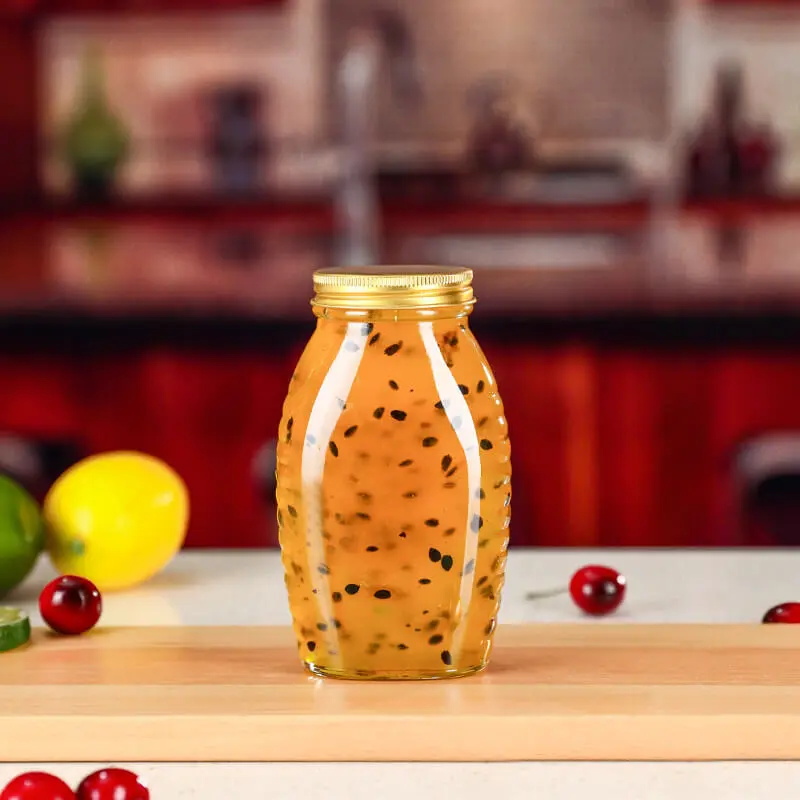 330ml Screw Cap Queenline Glass Honey Container